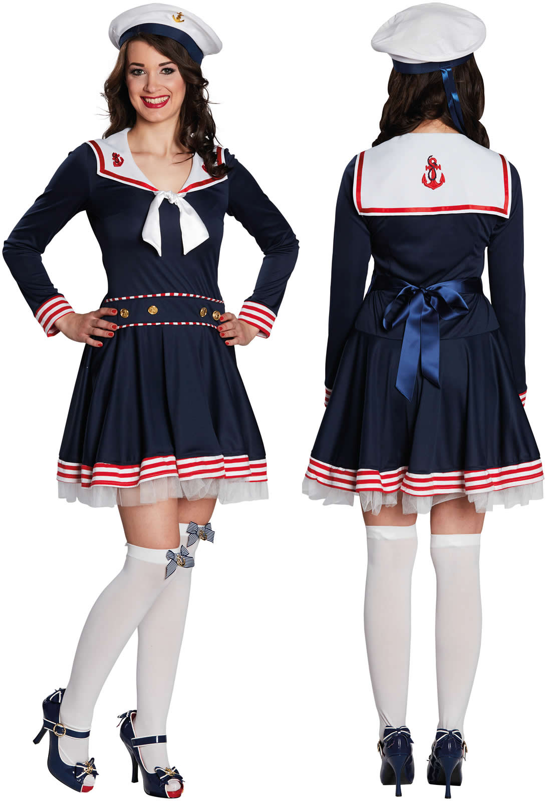 Matrosin Matrose Matrosengirl Karneval Fasching Kostüm 34-46 | eBay.de